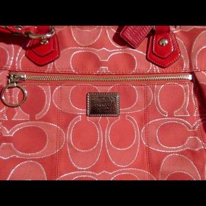 Coach | Bags | Coach Signature Red Tote | Poshmark
